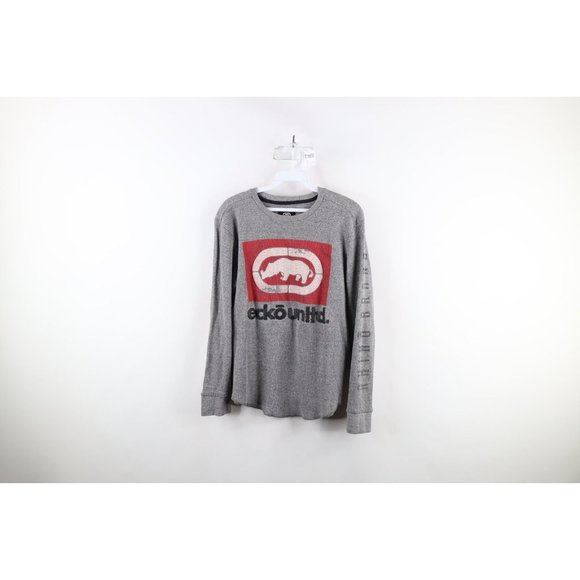 Ecko Unlimited | Shirts | Vintage Ecko Mens Small Distressed Thermal ...